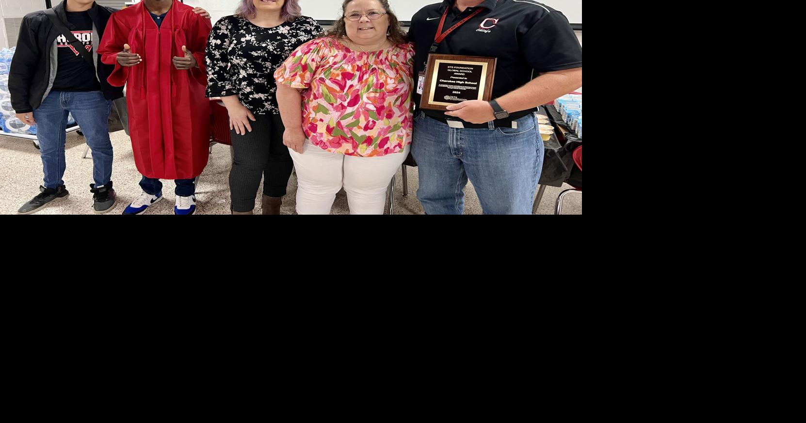 Foreign exchange students earn national award for Cherokee High School ...