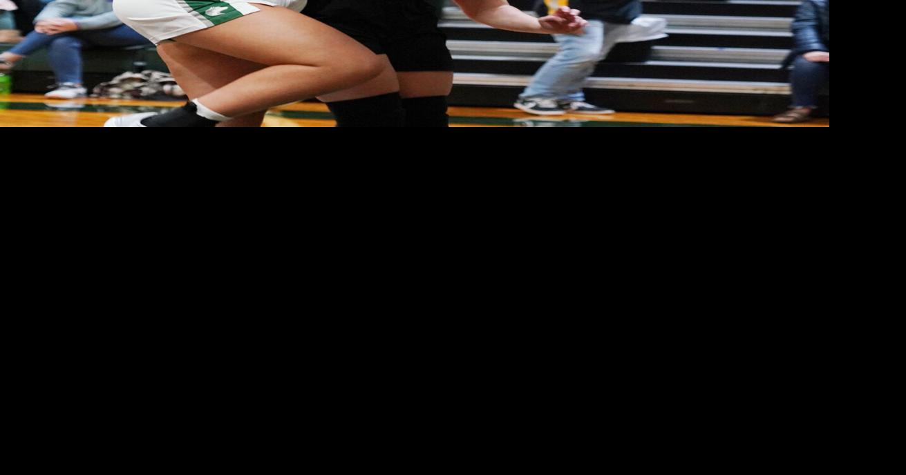 03) Ariel Ferrell battles with Hannah Miller. | | therogersvillereview.com