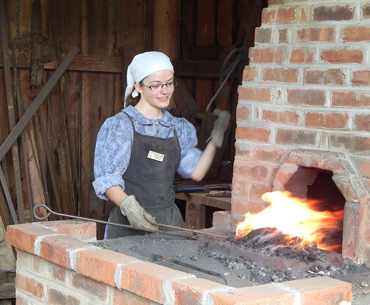 Young female blacksmith determined that craft should not become a dying ...