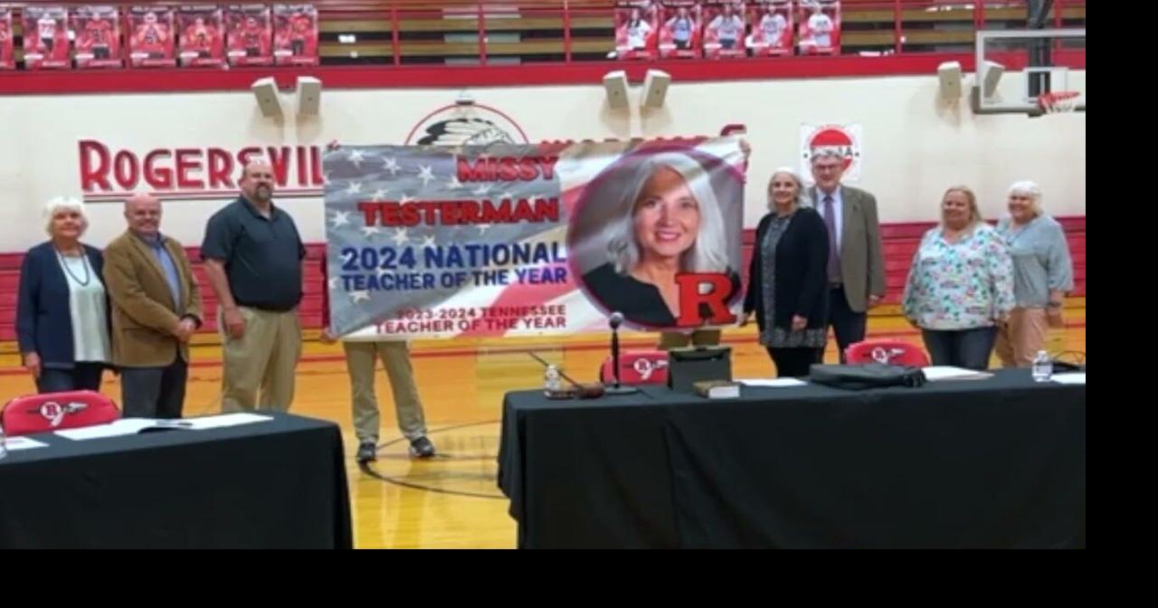 RC BOE unfurls Missy Testerman National Teacher of the Year banner ...