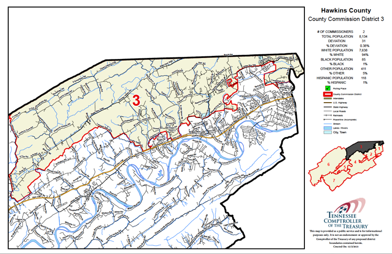 PHOTO GALLERY: Hawkins County's seven voting district maps ...
