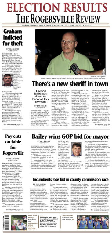 Lawson, Bailey, Bean win primary races | News | therogersvillereview.com