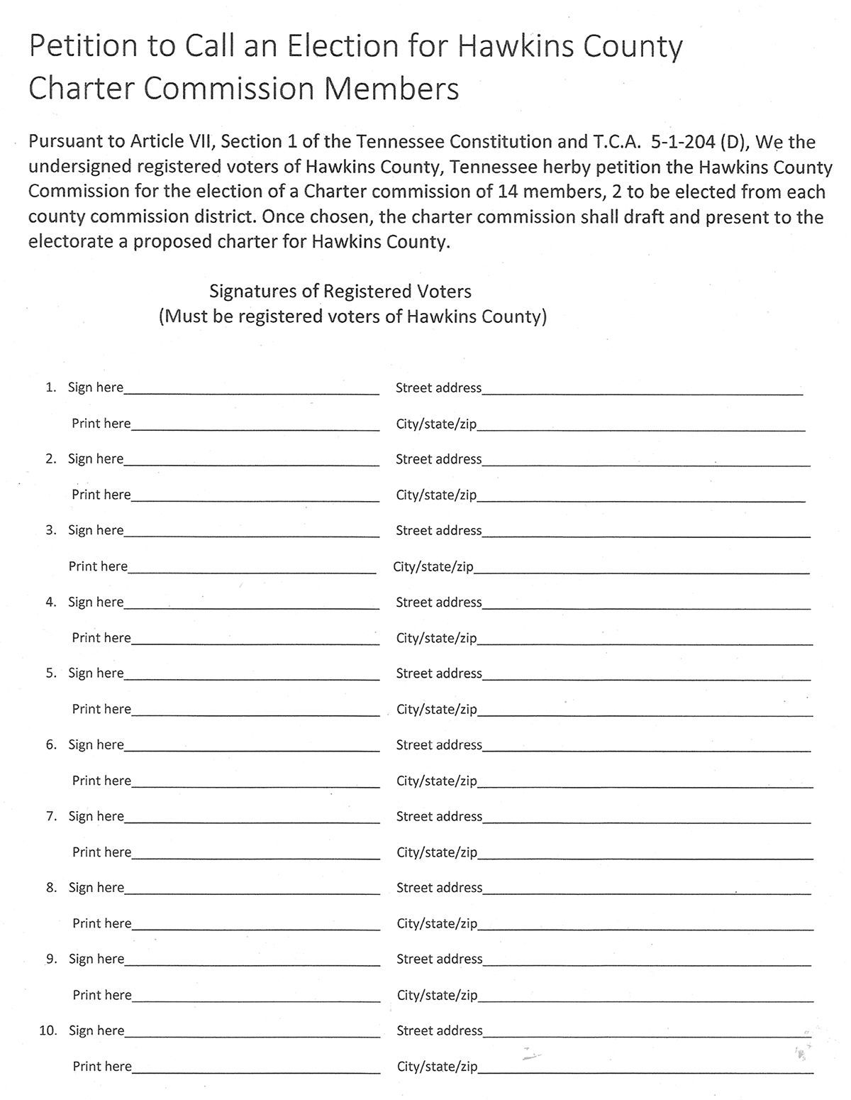 1,095 signatures needed to get "Home Rule Charter" initiative on 2018 ...