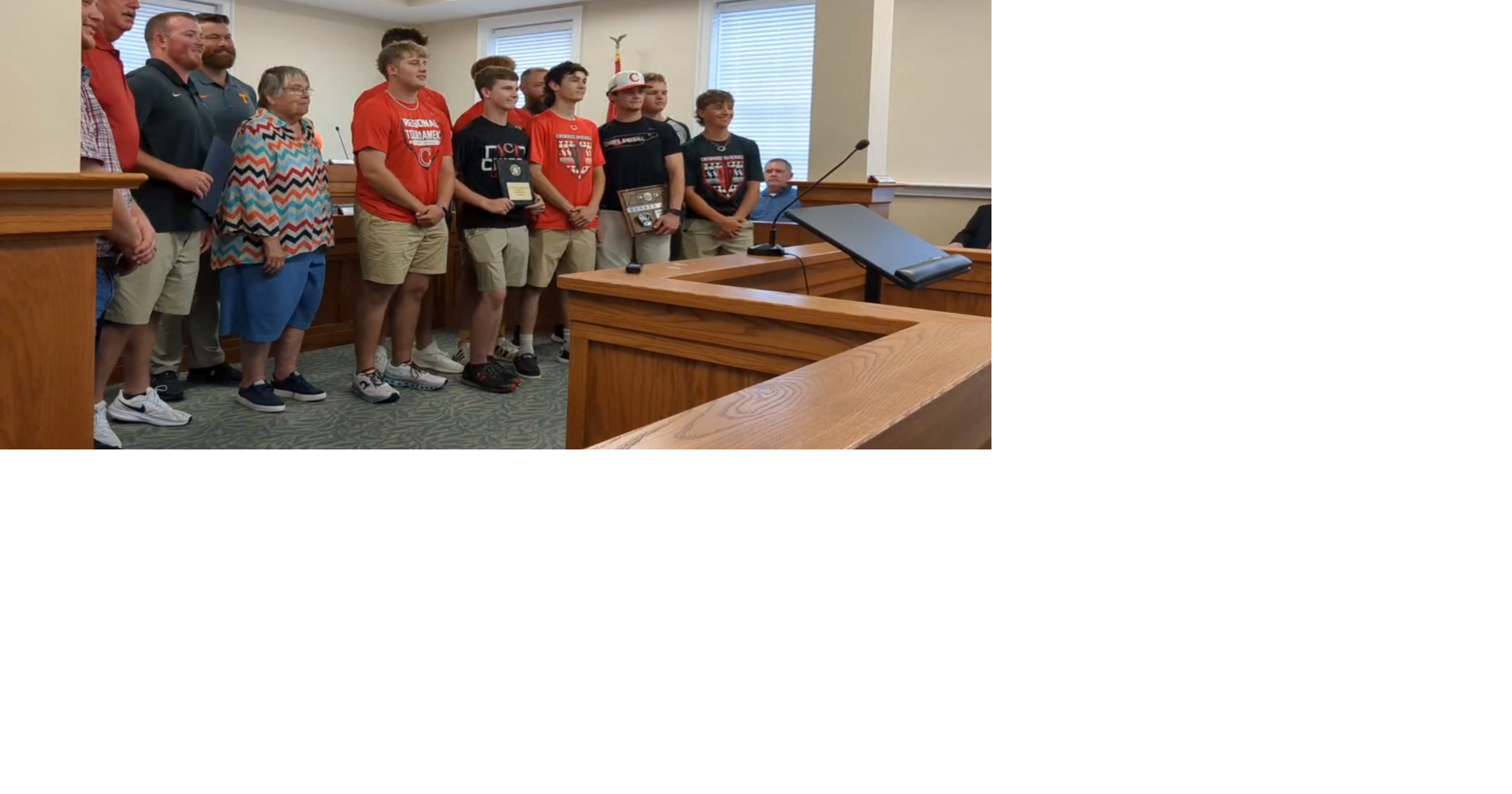 Hawkins commission honors Chiefs' baseball team | News ...