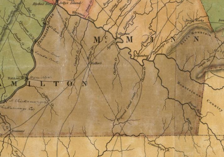 Tennessee History for Kids: Conasauga River nearly became important in ...