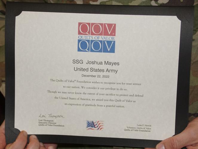 Recently promoted Rogersville Guardsman presented with a 'Quilt of ...