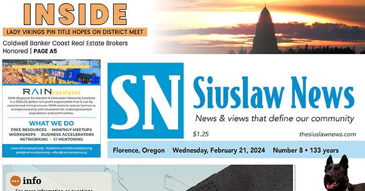 The Siuslaw News' E-Edition for 2/21/24 | Exclusives | thesiuslawnews.com