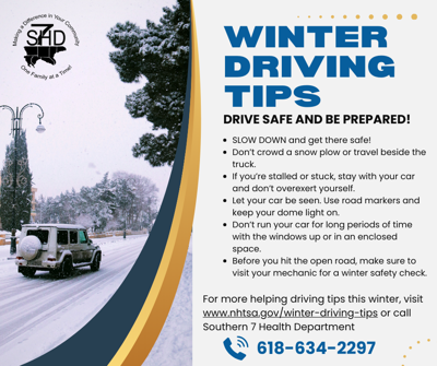 winter driving poster
