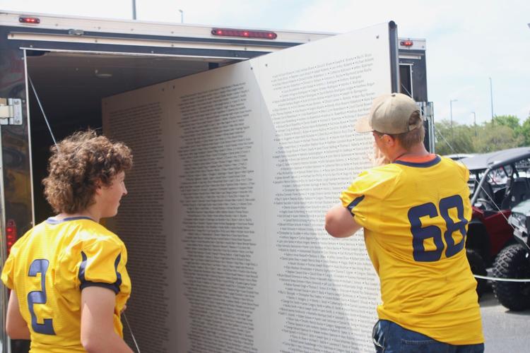 Memorial wall for War on Terror veterans on display in Marion this ...