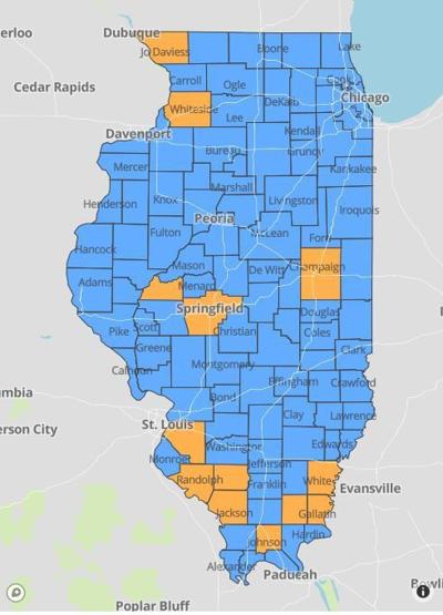 More Illinois counties now in COVID-19 ‘warning’ zone | Latest ...