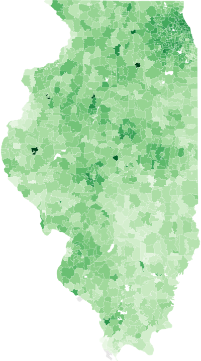 Web developer's Illinois COVID vaccination map breaks it down by zip ...