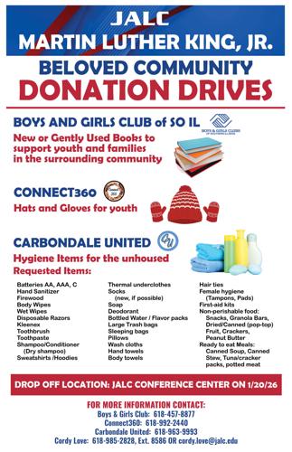 MLK event, donation drive scheduled Tuesday at JALC | People ...