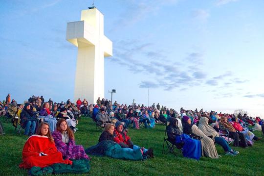 Photos: Easter Sunrise Service Bald Knob Cross | Local News ...