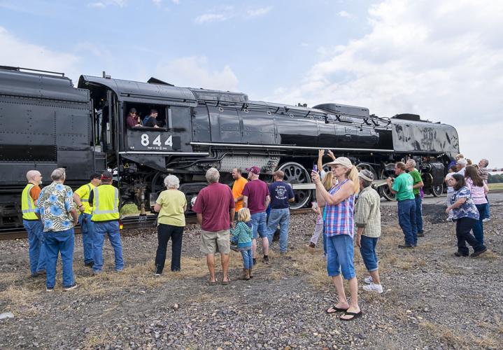 Photos: Locomotive No. 844 steam engine roars through Southern Illinois ...