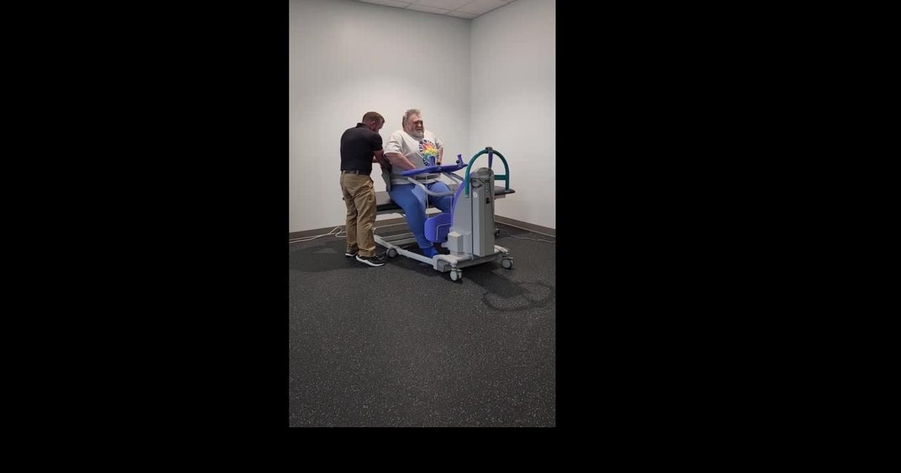 Watch now: Terry Horn uses the Sara Plus to walk | | thesouthern.com