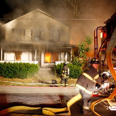 Benton home badly damaged in fire, no injuries