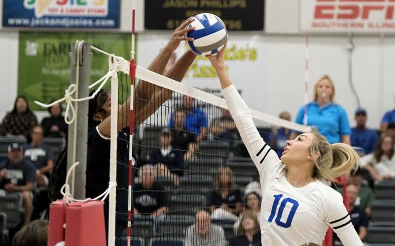 John A Logan Volleyball | Volunteers get past Kaskaskia | College ...