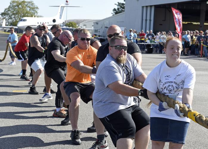 Pulling together for Special Olympics: Plane Pull raises money for a ...