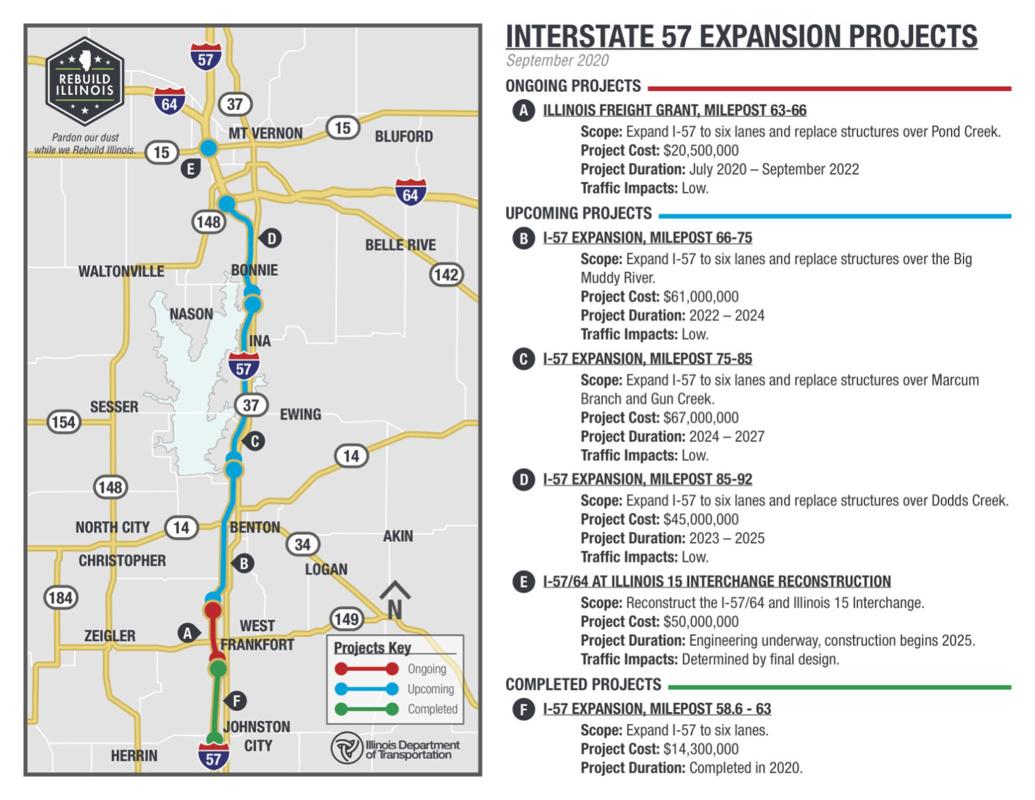 Illinois officials announce projects in ongoing expansion of I-57 in ...