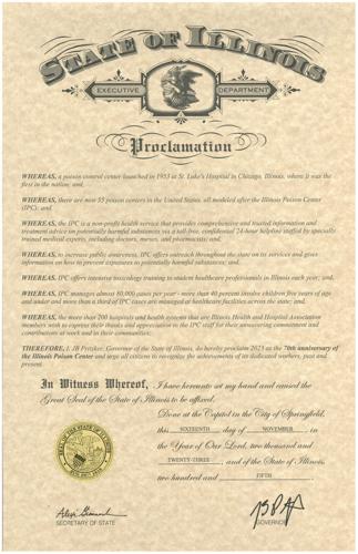 Illinois Poison Center celebrates 70 years saving lives