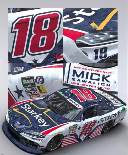 Sawalich racing with special helmet design for military tribute ...