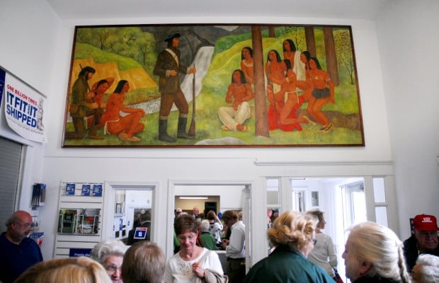 Mural comes back to Herrin Post Office | Local News | thesouthern.com