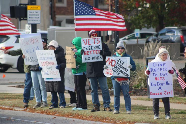 Veterans Day protest questions government treatment of troops | People ...