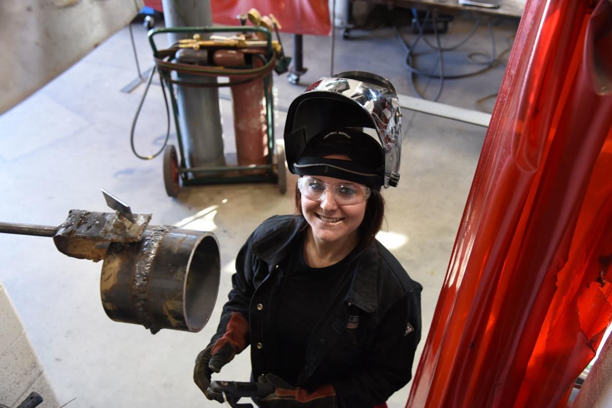 Only 5% of welders are females. This young woman from Union County is ...