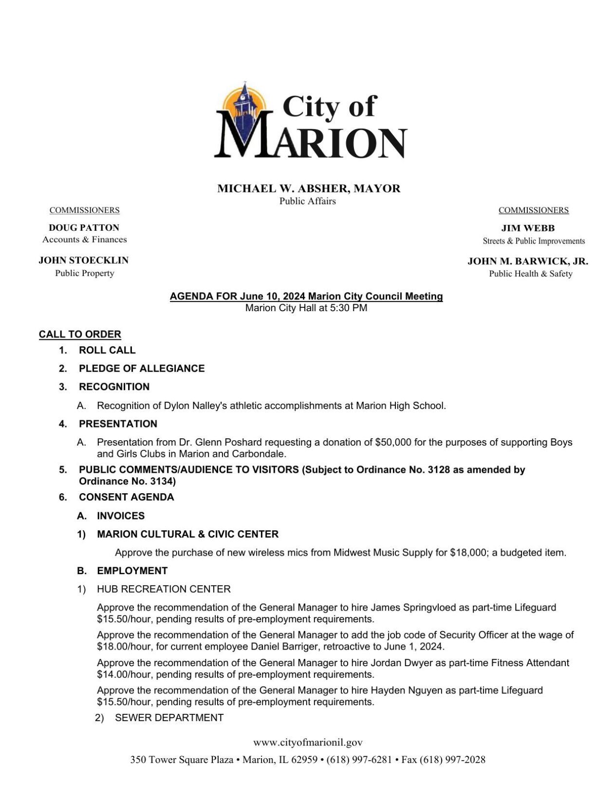 Marion City Council to hold Monday meetings | Latest Headlines ...