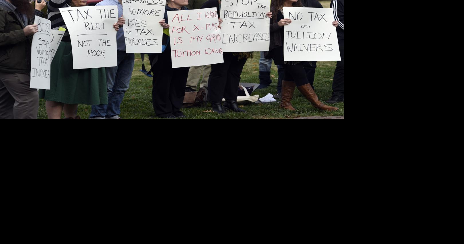 SIUC graduate students stage walkout to protest tax bill | SIU ...