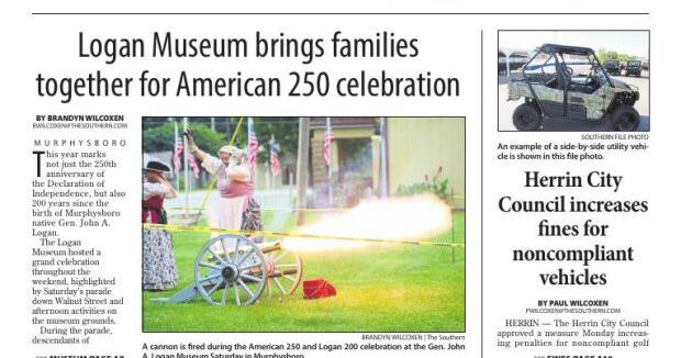 Page A1 | The Southern Newspaper E-edition | thesouthern.com
