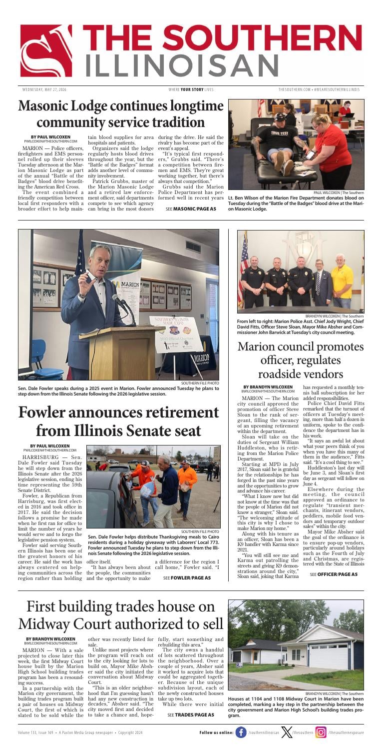 Page A1 | The Southern Newspaper E-edition | thesouthern.com