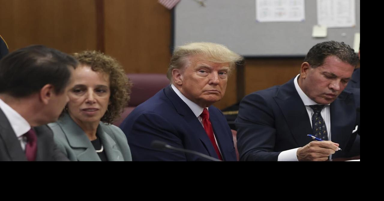 Donald Trump makes history, pleading not guilty to 34 counts of ...
