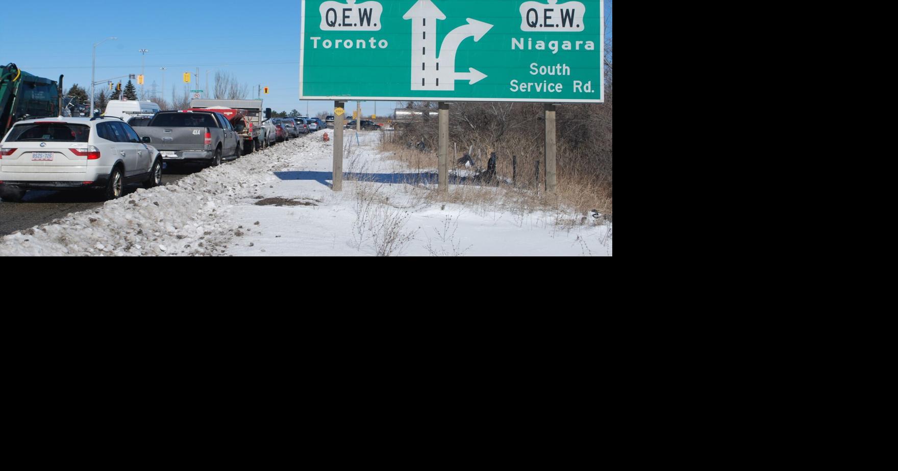 QEW closure causes Stoney Creek traffic tie-ups