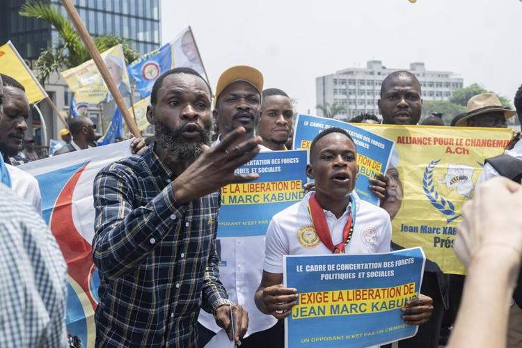 Protesters in Congo call for the release of political prisoners ...
