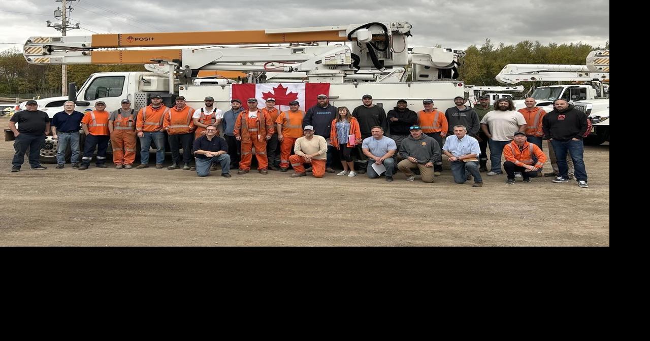 Nova Scotia Power crew on the ground assisting with power restoration ...