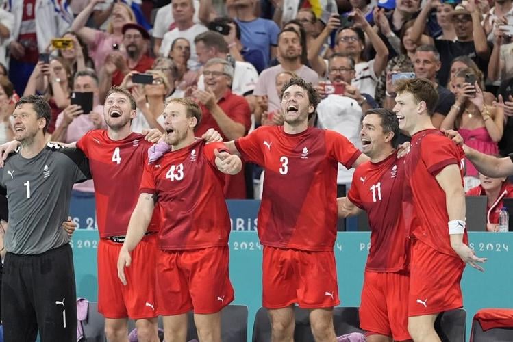 Hansen ends international career with another gold as Denmark wins men ...