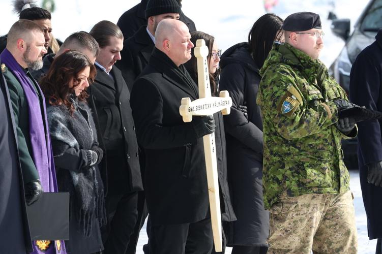 Military pageantry marks service for Sebastian Halmagean
