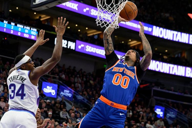 Knicks beat the Jazz 134-117 to end a 2-game losing streak