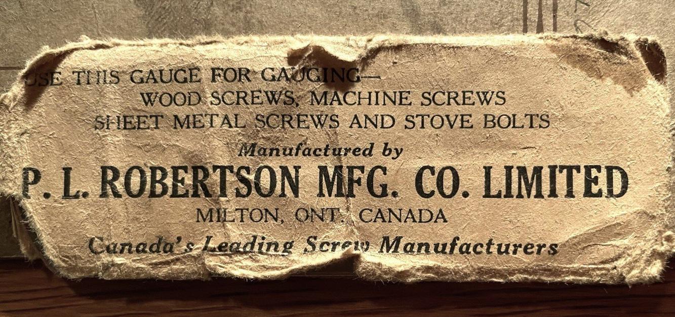 Milton’s P.L. Robertson invented the perfect screw