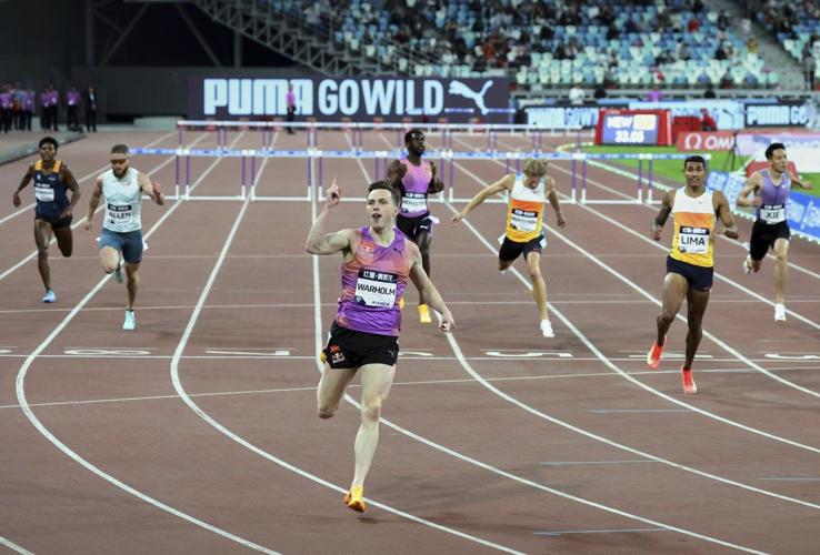 Warholm sets unofficial world record in 300m hurdles at Diamond League ...