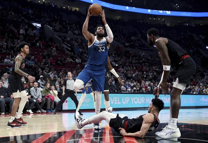 Timberwolves jump out to a 30-point lead over Blazers and finish with a ...