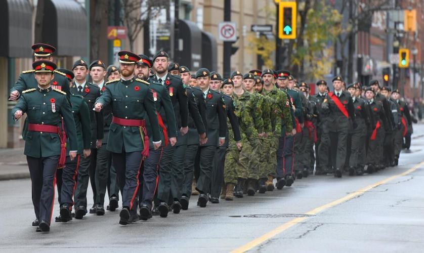 Garrison parade remembers those who served