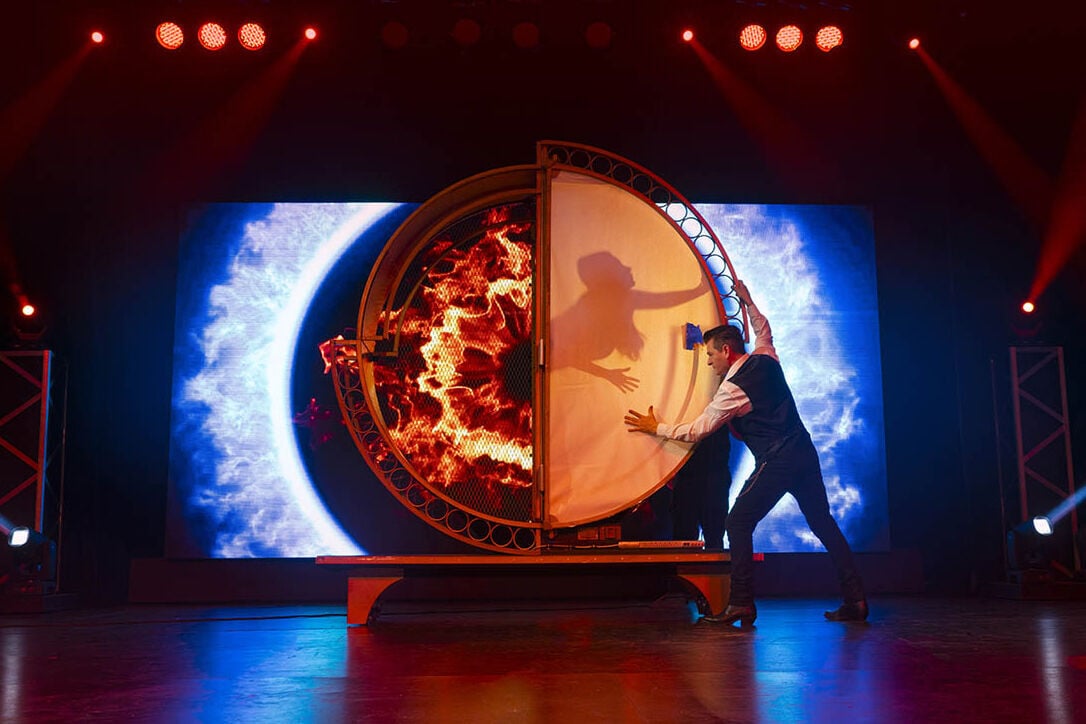 Greg Frewin and Alexandra Burgio make magic on stage