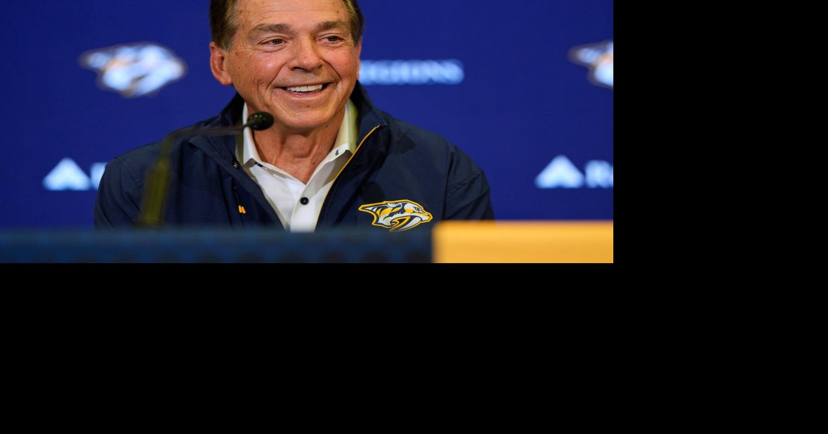 From football to hockey: Nick Saban's new role with the Nashville Predators
