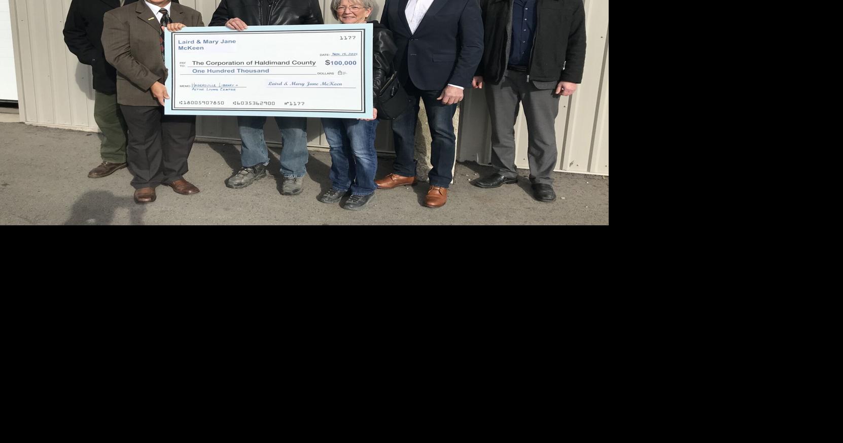 Local couple donates $100K to Hagersville library, active living centre ...