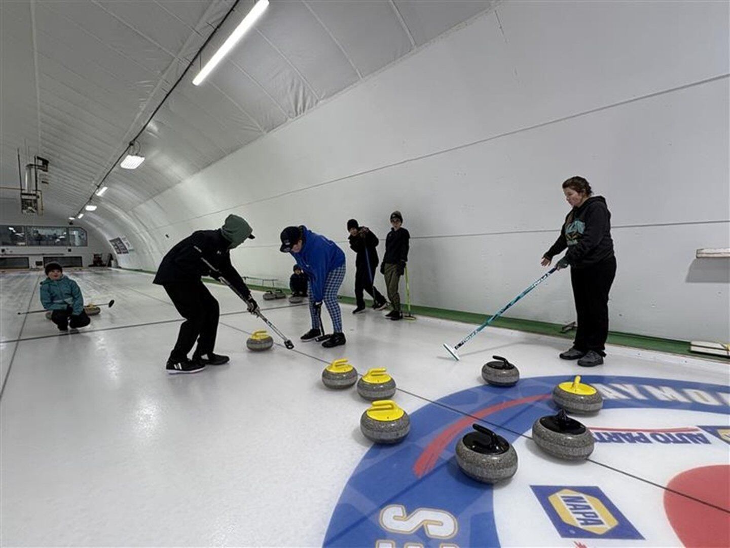 Tisdale youth curlers take to ice at CurlSask Bunge Camp