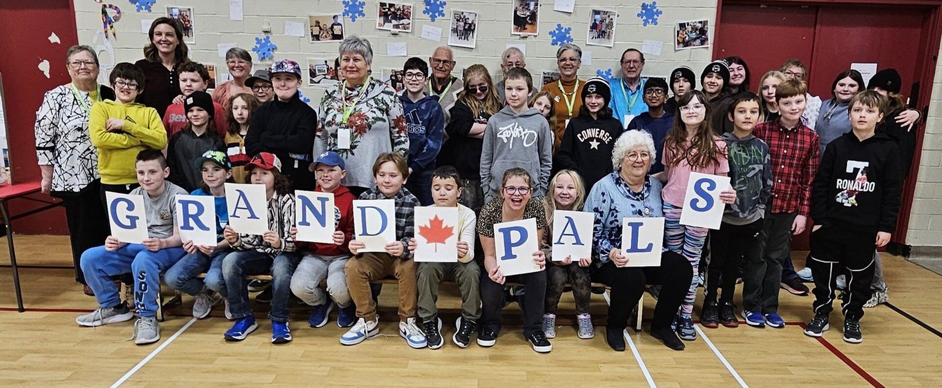 Kids connect with seniors at Grandpals school program