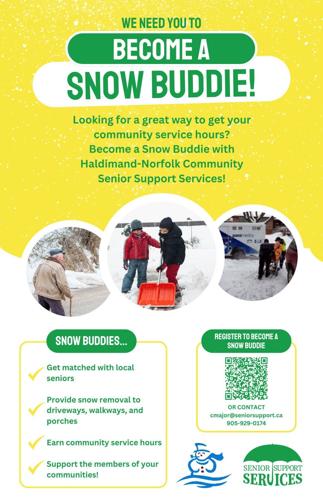 Volunteers needed for snowbound Haldimand-Norfolk seniors