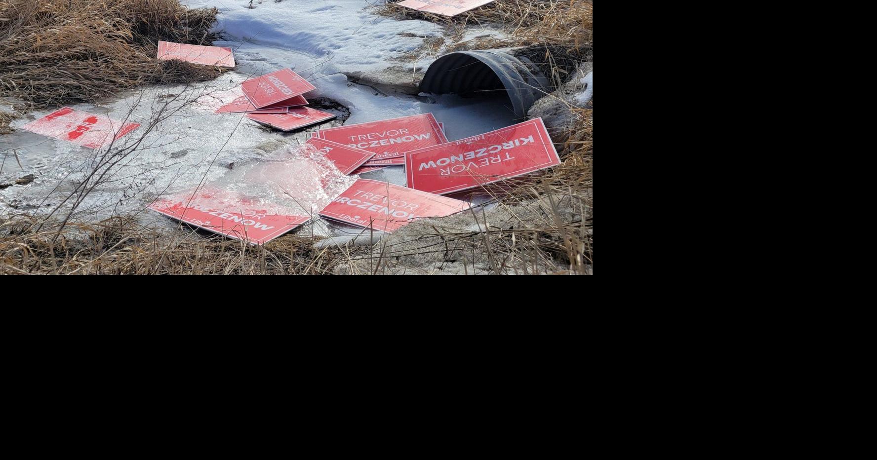 Liberal campaign signs targeted in Provencher (again)